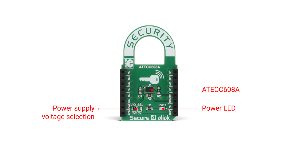 암호 인증 모듈 -ATECC608A (Secure 4 click)